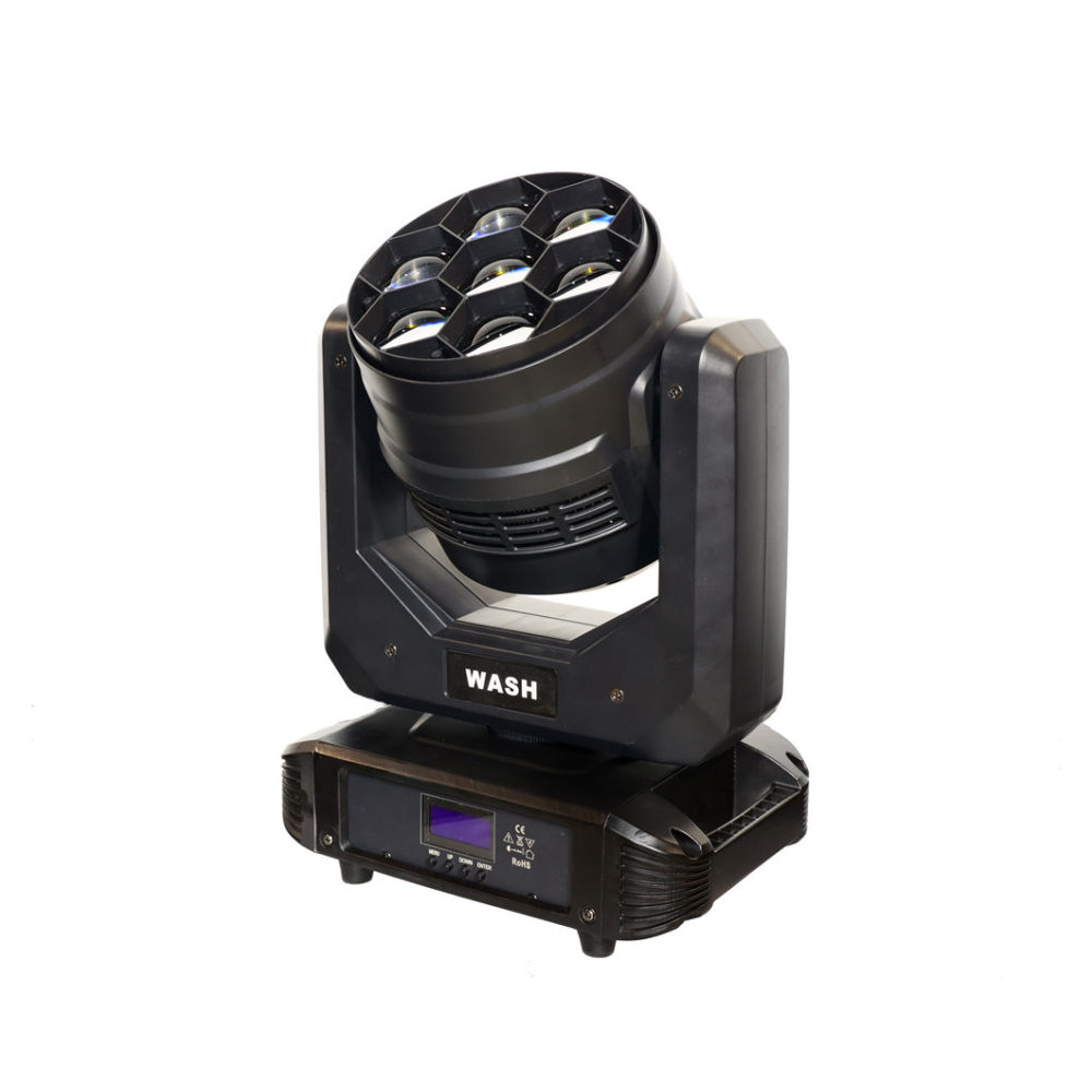 LED RGBW 7pcs 40W Wash Zoom Moving Head Lights DJ Stage Lighting - Roccer