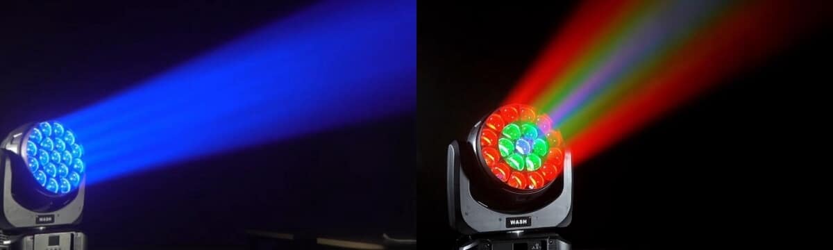 LED 19*20W RGBW Beam Wash Zoom 4in1 Moving Head Stage Lights - Roccer