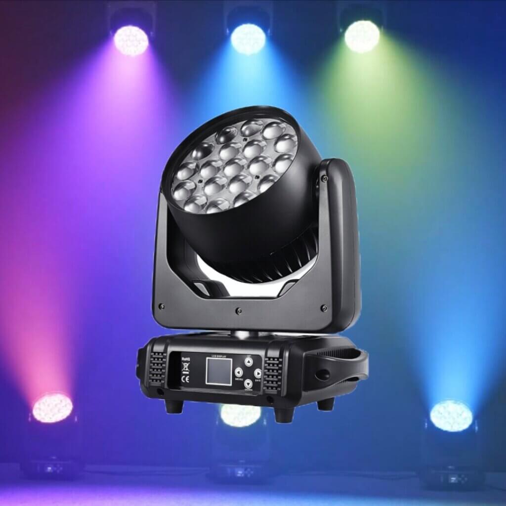 LED 19*15W RGBW 4in1 Beam Wash Zoom Moving Head Lights - Roccer